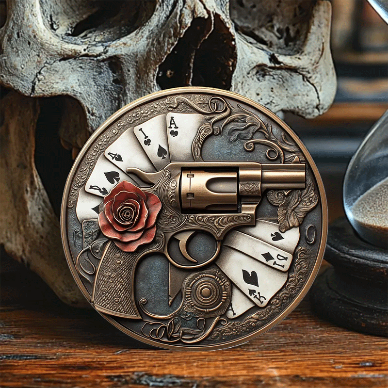 Cowboy Skull Challenge Coin – Wild Judy